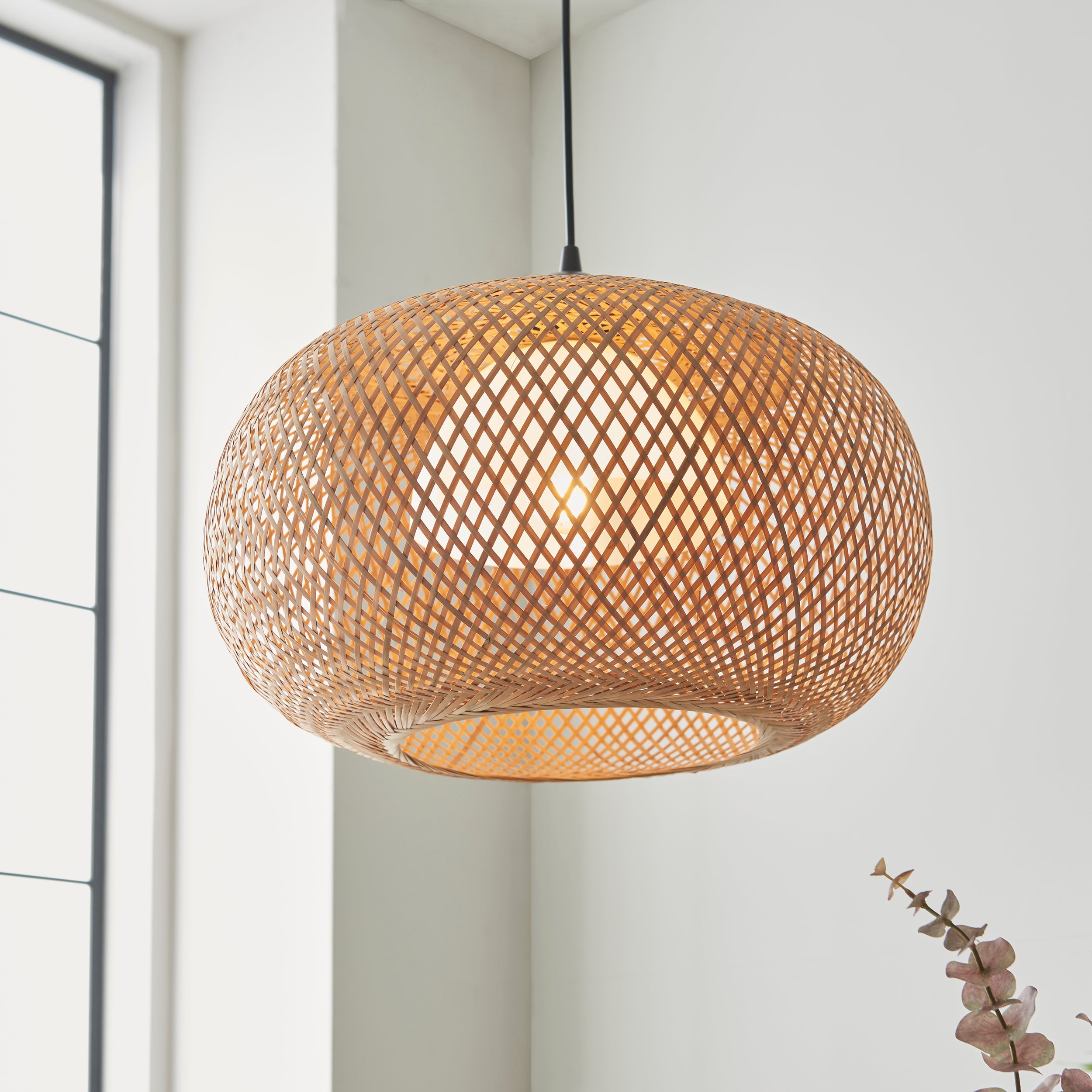 Endon Bali Pendant Light, Bamboo, 101572 – Lampsy
