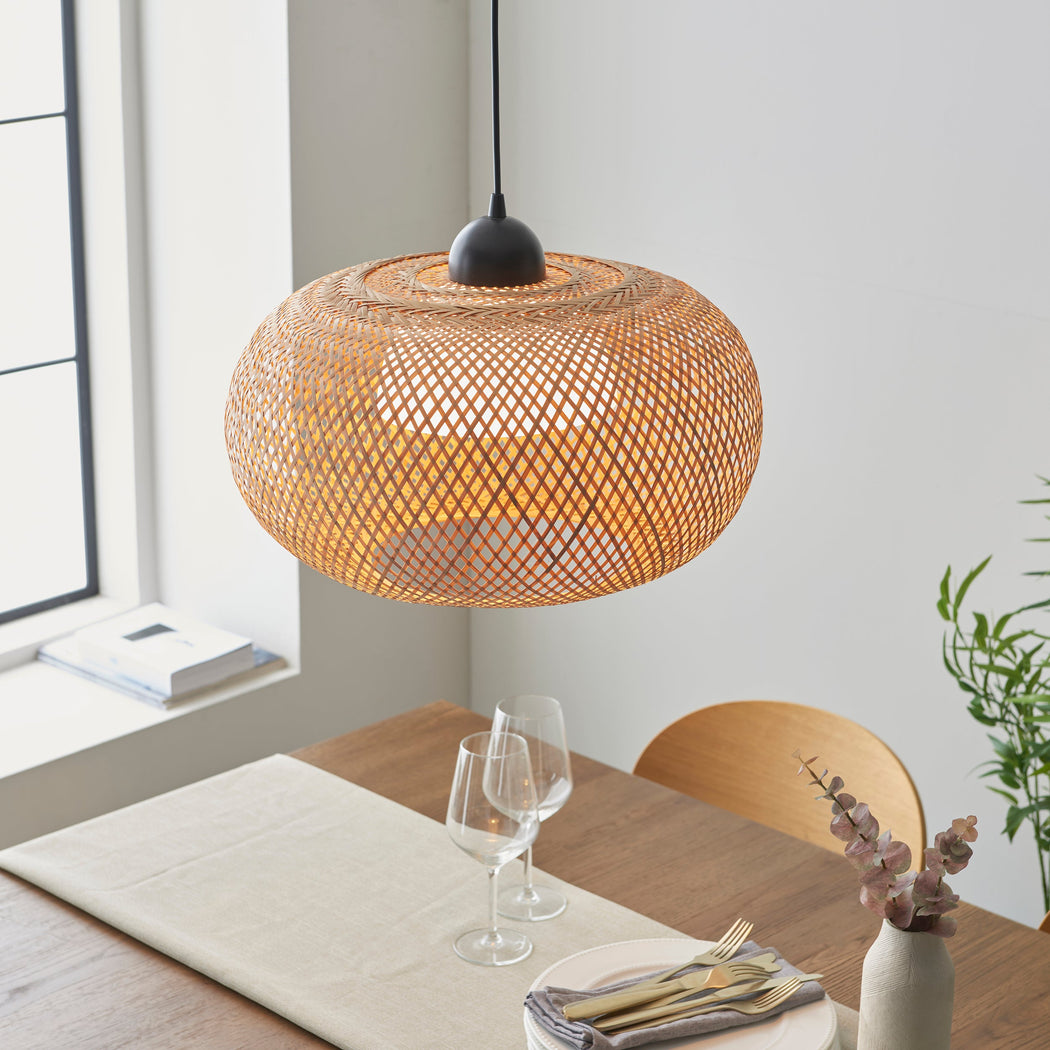 Endon Bali Pendant Light, Bamboo, 101572 – Lampsy