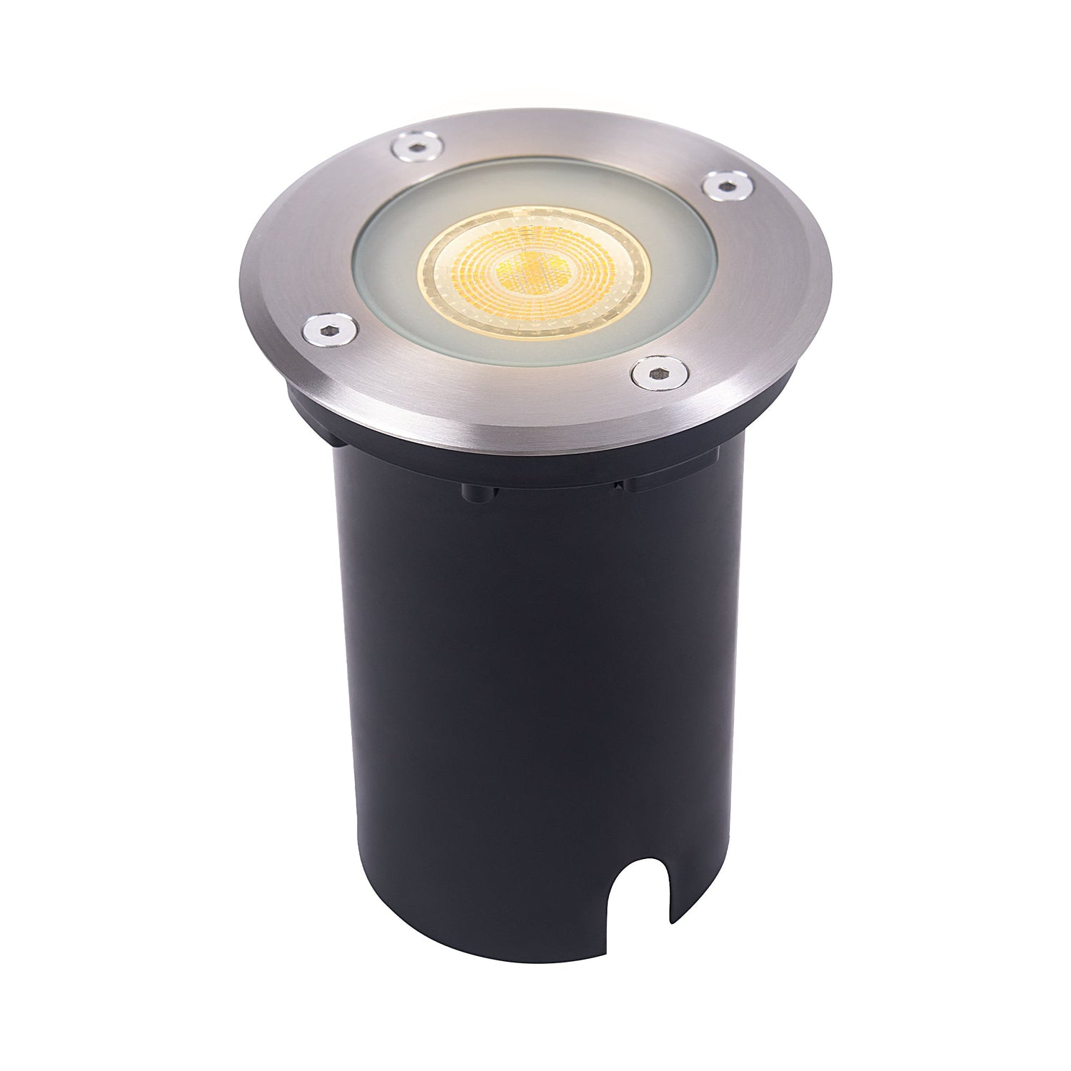 Nordlux Andor Round Recessed Ground Light - Stainless Steel – Lampsy