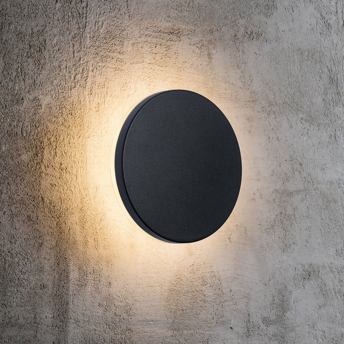 Nordlux Artego Round LED Outdoor Wall Light IP54 - Black – Lampsy