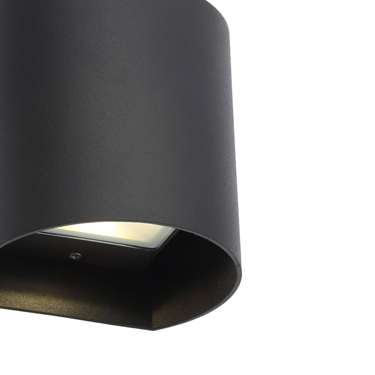 Avena LED Round Outdoor Wall Downlight, Black, IP54 – Lampsy