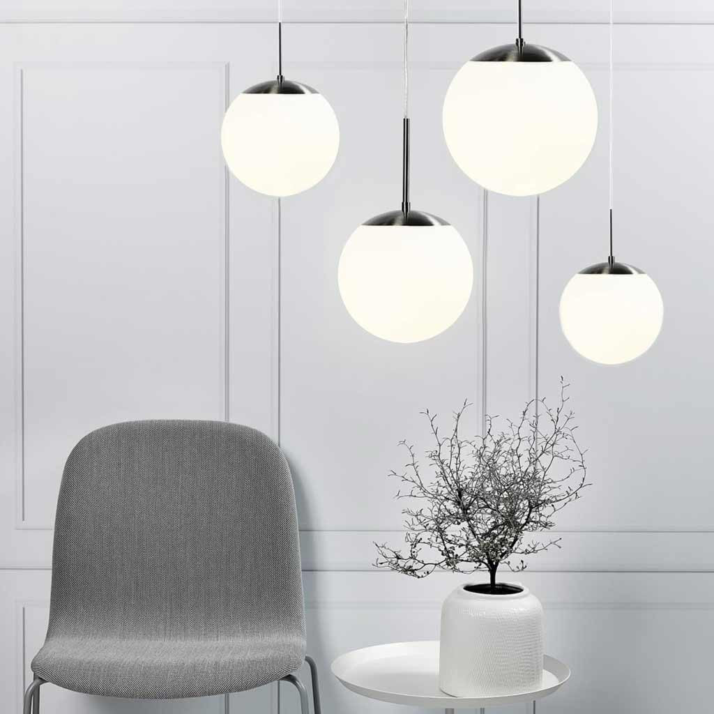 Braeden Glass Orb Pendant Light - Antique Brass – Lampsy