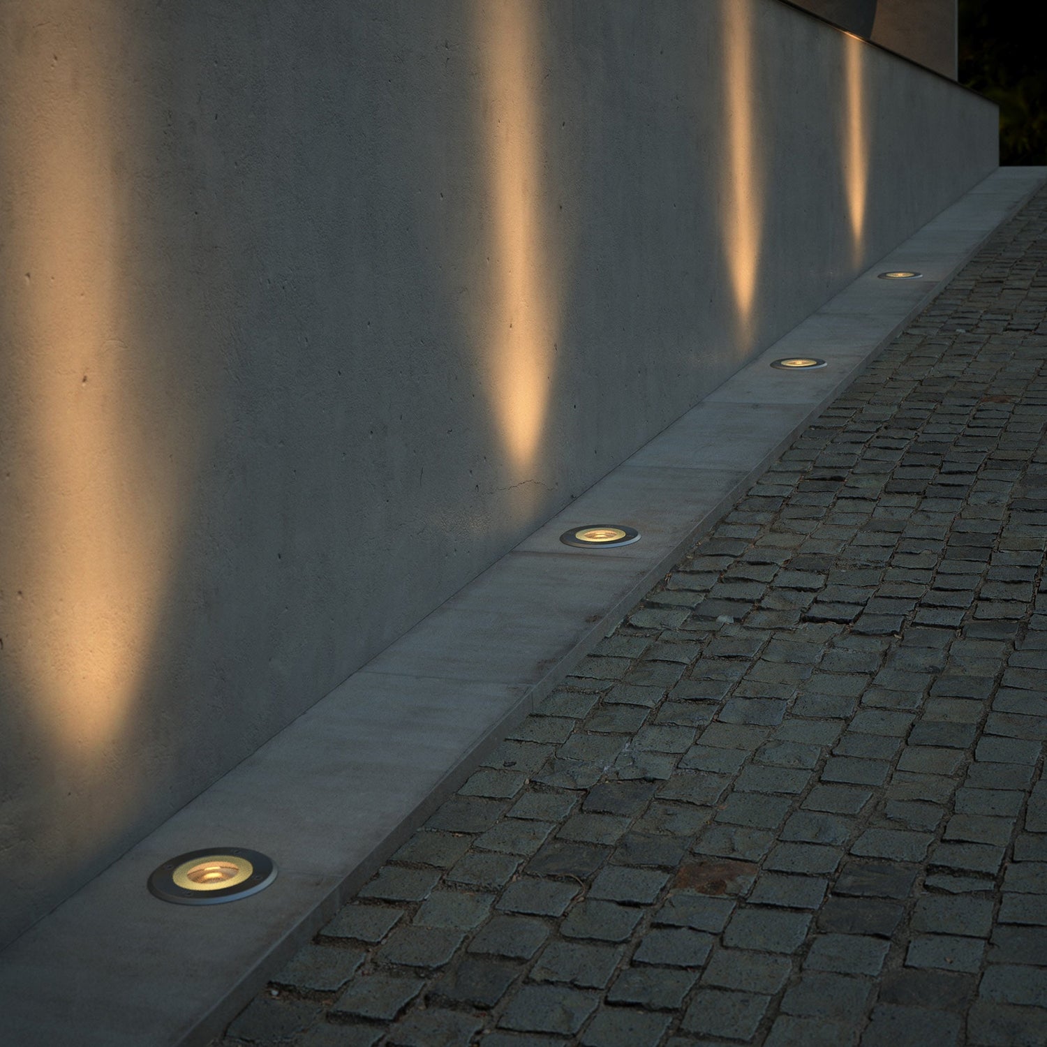 Nordlux Andor Round Recessed Ground Light - Stainless Steel – Lampsy