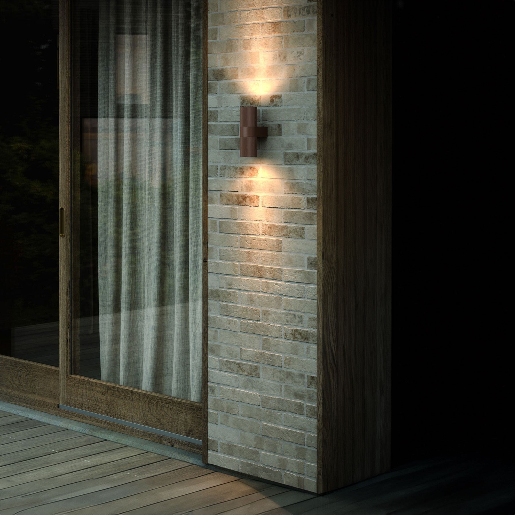 Nordlux Kyklop Ripple Outdoor Wall Light, Ribbed – Lampsy