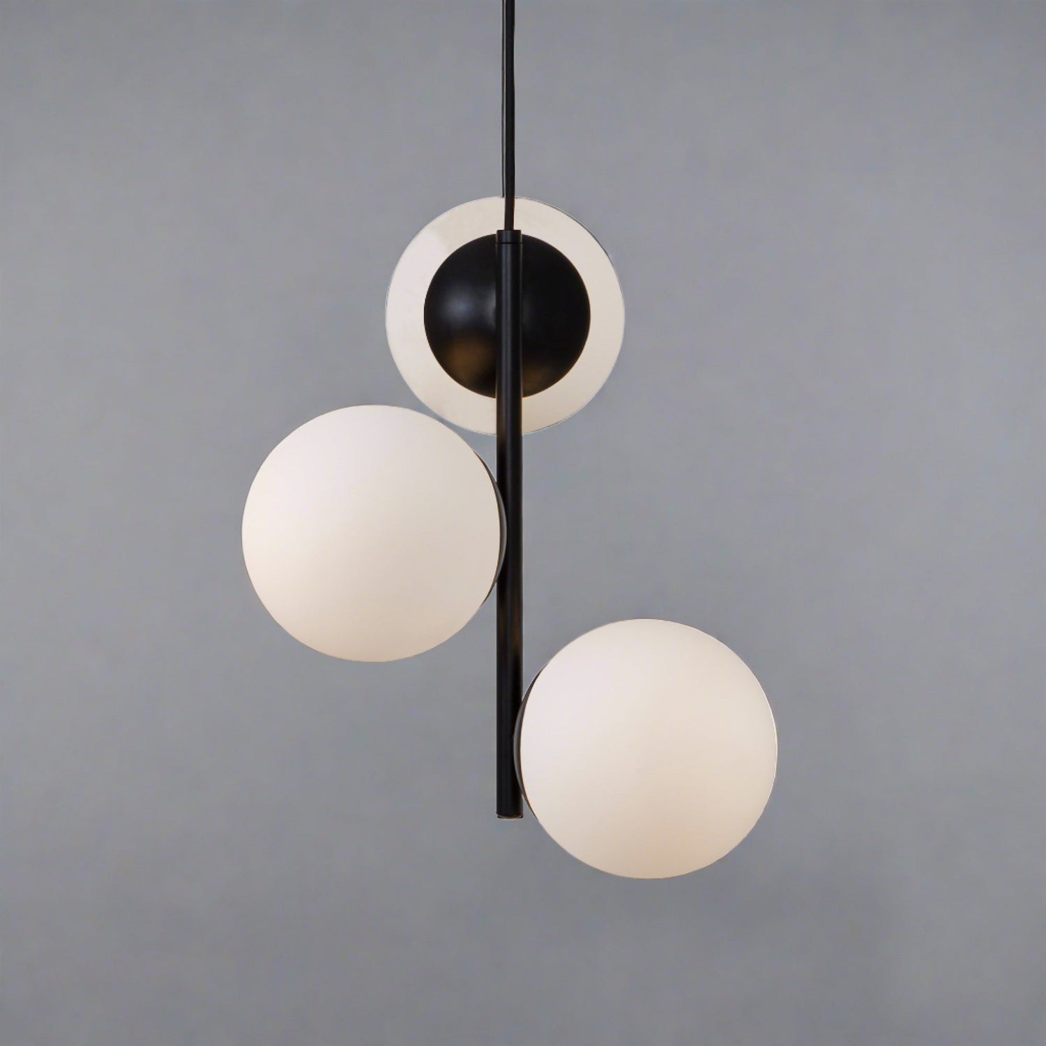Braeden Glass Orb Pendant Light - Antique Brass – Lampsy