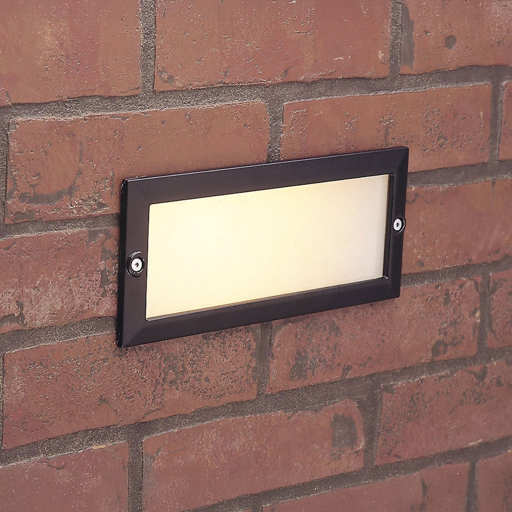Owen Outdoor Wall Brick Light IP44, Black – Lampsy