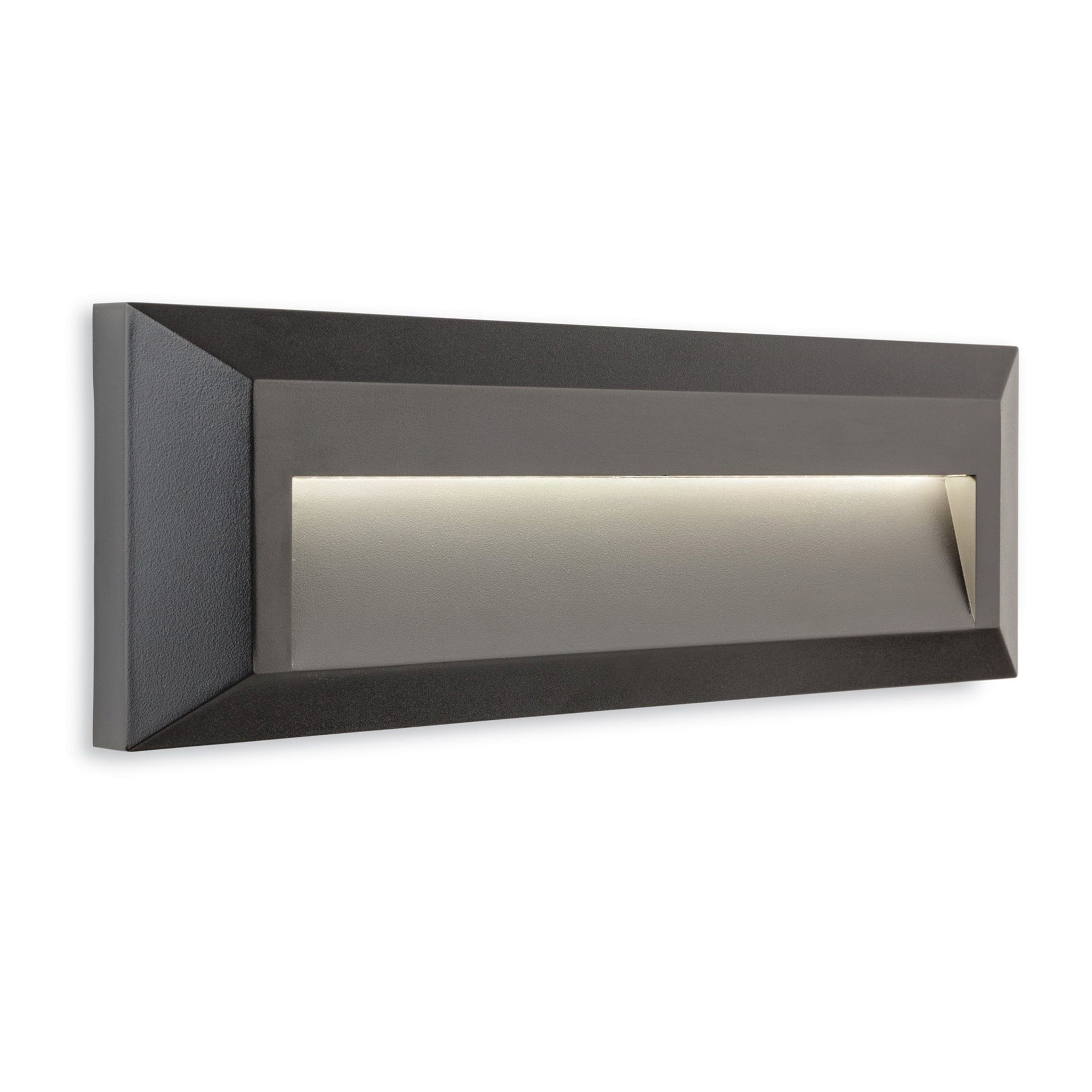 Roan Diffuse LED Resin Wall & Step Wall Light IP65 - Black – Lampsy